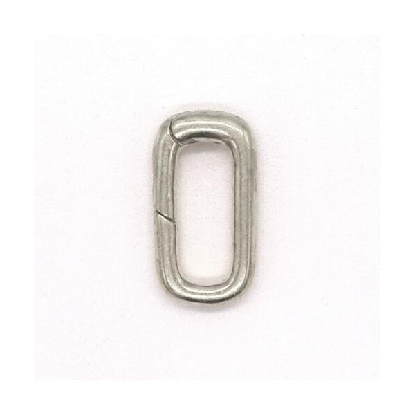 ミニカルビナ(長方形・小) KARU-M3 約16x9mm 1個 カラビナ カルビナ キーホルダー キーリング バッグリング キーホルダー 鍵 落下防止 アクセサリー パーツ ハンドメイド 手芸 クラフト