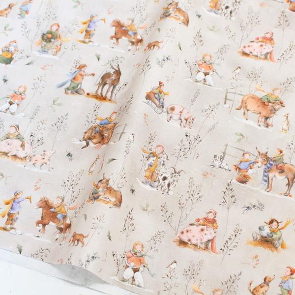 ドイツ生地 acufactum アクファクトゥム プリント生地 布 インポート カット かわいい ハンドメイド 作家 商用利用可能