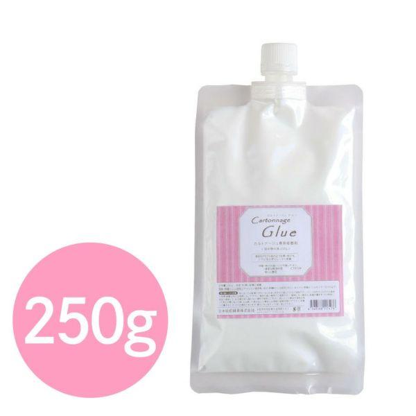 ■250g/500g ■詰め替え用 消費量が多いカルトナージュグルーの詰め替え用です。 伸びが良く、しっかり貼れるカルトナージュ専用接着剤です。 乾燥時間も適度で厚紙も薄紙でもシワになりません。 お客様の声にお応えし、詰め替え用パックの登場です。