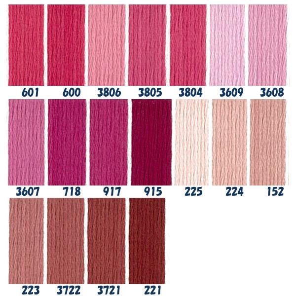 刺繍糸 DMC 25番 8m 刺しゅう糸 DMC25 Art117 赤系4 | つくる楽しみYahoo!店 | SitePromo