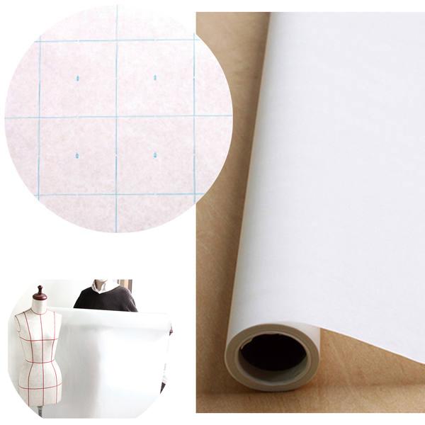 ■サイズ/95cm×15m巻■マス目付/5cm方眼・2.5cmセンターガイド付服飾専用の幅広サイズです。15m巻なのでドレスなどにも対応。