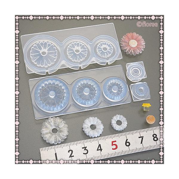樹脂粘土をはじめとする自然乾燥粘土、オーブン粘土・UVレジンでご使用頂ける便利なシリコーン型です。人気の高いお花「ガーベラ」の立体モチーフが作れます。花芯パーツを別に作れるため、色の出し方などに変化をつけることで様々な表情を生み出せます。オ...