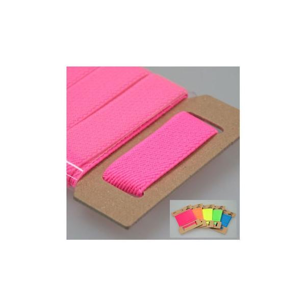 サイズ：15mm巾入数：0.8m材質：ポリエステル、天然ゴム流行のネオンカラーのゴムです。小巻になっているので使いやすい♪お弁当箱バンドやブックカバーバンド、道具箱バンド、アームバンドなど、小物のアクセントにいかがですか。ゴムパッチンの巾1...