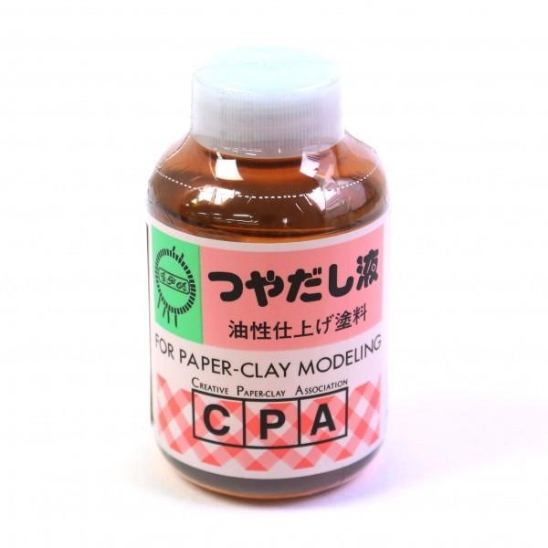 合成樹脂クリヤー塗料、油性仕上げ剤です。つやのある仕上がりになります。紙粘土や木工、神、金属などの作品の仕上げに使用できます。塗りにくい時は専用のうすめ液で薄めて使うと塗りやすくなります。専用うすめ液(JAN:4975996010981)(...