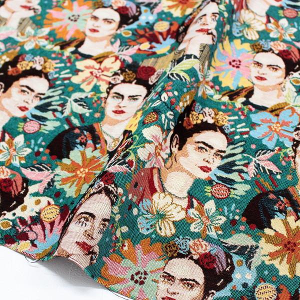 生地 布 インテリア クッション 海外 USA ヨーロッパ おしゃれ 厚手 かわいい 大柄 カラフル ジャガード 織り生地 しっかり Salma&amp;Facettes