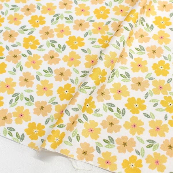 白、イエロー、花柄、かわいい、キュート