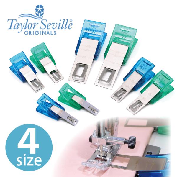 感動！仮止めクリップPoint 1：クリップを外さなくても縫える！固定したまま縫えるのでズレない！Point 2：印付きなので縫い代に合わせて一定に仮止め出来ます！■サイズミニ(TS-04270)全長：37×10mm・クリップ部分：26×7...