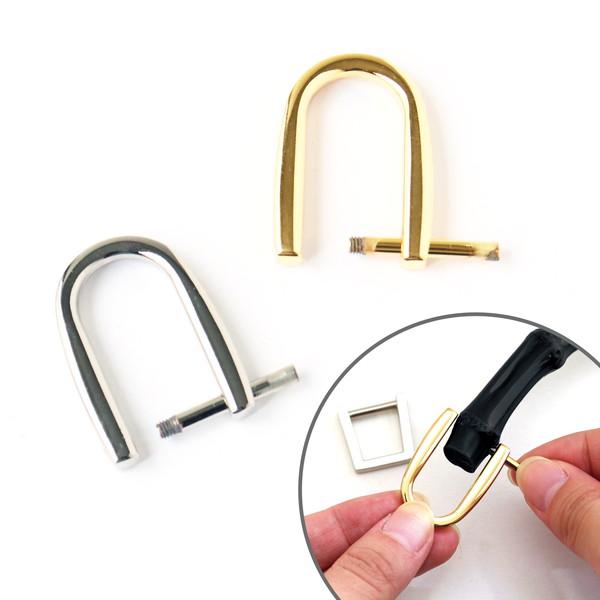 ■素材：亜鉛合金　(ネジ：鉄)■サイズ：約W2.4×H3.3×厚み0.6cm