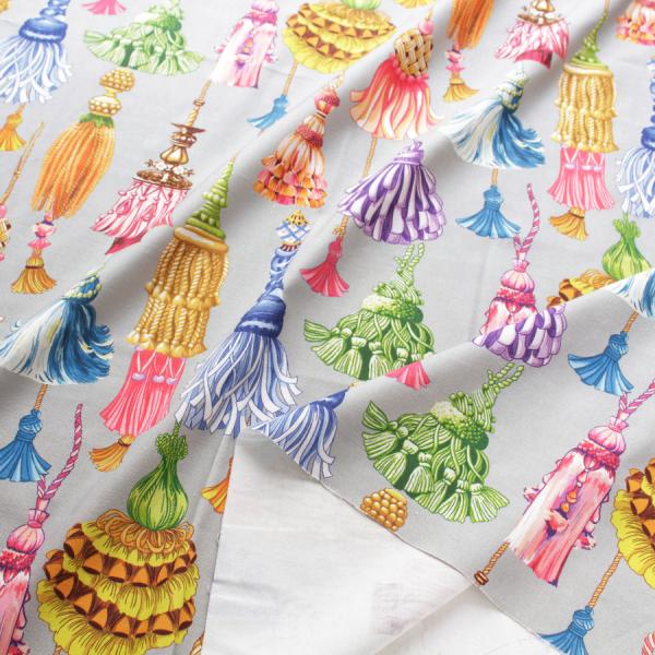 輸入生地 スペイン オックス ビックプリント デジタルプリント 生地 布