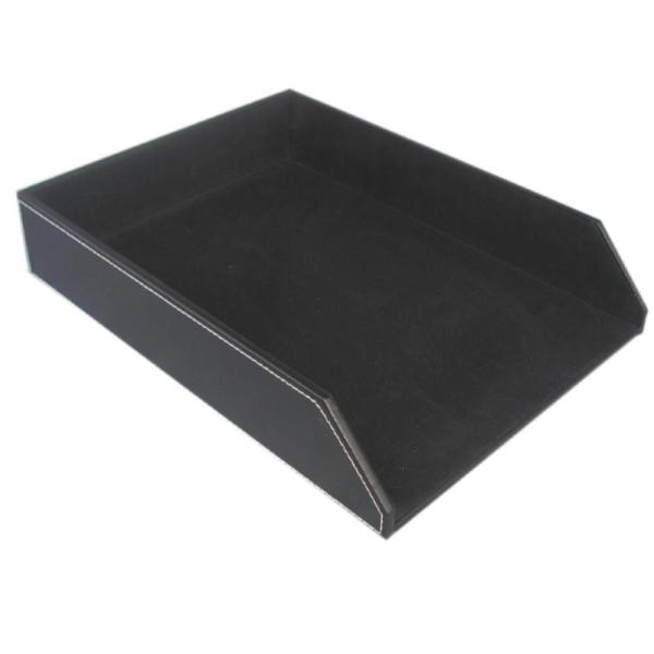 【A4サイズ　レタートレイ】汎用性が高いA4サイズです。A4サイズの本やファイルも収納出来る大きさです。【PUレザー製】高品質のPUレザー製です。細部まで丁寧に仕上げられています。オフィスや店舗、自宅でワンランク上のレタートレイはいかがでし...