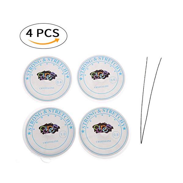 ★併売のため、在庫切れの際はご了承ください。発送委託により倉庫業者がお届けする場合がございます★天然石 パワーストーン ブレスレット用 のびブレスレットの制作、手作りプレゼントや修理、組み換えの際に使用する非常に丈夫な伸縮性抜群の弾力ひもで...