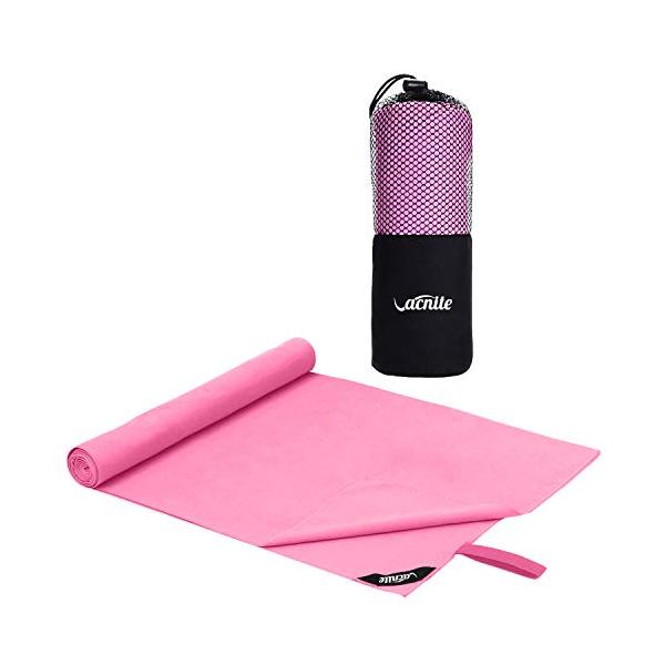 ★併売のため、在庫切れの際はご了承ください。発送委託により倉庫業者がお届けする場合がございます★【素材 サイズ】100%超極細繊維 サイズ:80*38cm 収納袋1枚 色:ローズレッド【超吸水 速乾】100%超極細繊維生地ですので、吸水率が...