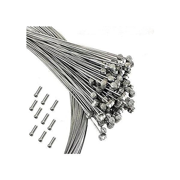 ★併売のため、在庫切れの際はご了承ください。発送委託により倉庫業者がお届けする場合がございます★パッケージに含まれています:10*SENQI自転車ブレーキケーブル　10＊アルミニウム合金キャップエンドヒント長さ：1m　２m直径：7＊7＊1....