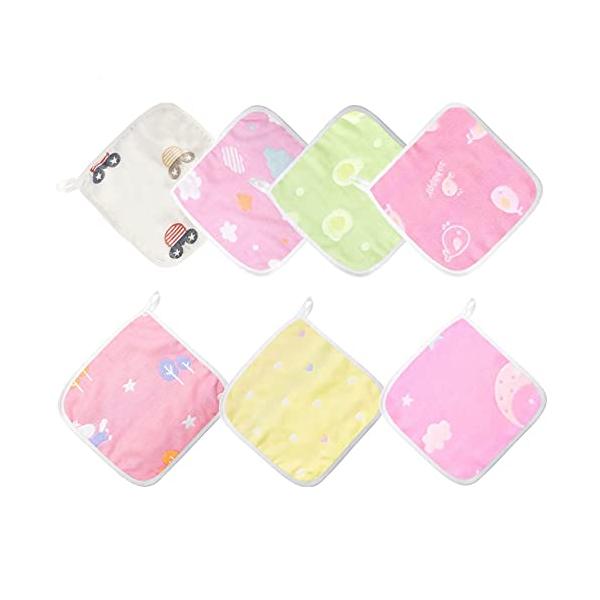 ★併売のため、在庫切れの際はご了承ください。発送委託により倉庫業者がお届けする場合がございます★「天然素材」綿100%で作られ、肌触りがやさしくて、赤ちゃんのお肌を守ります。無蛍光生地なので、赤ちゃんに舐められても噛まれても衛生的なハンカチ...