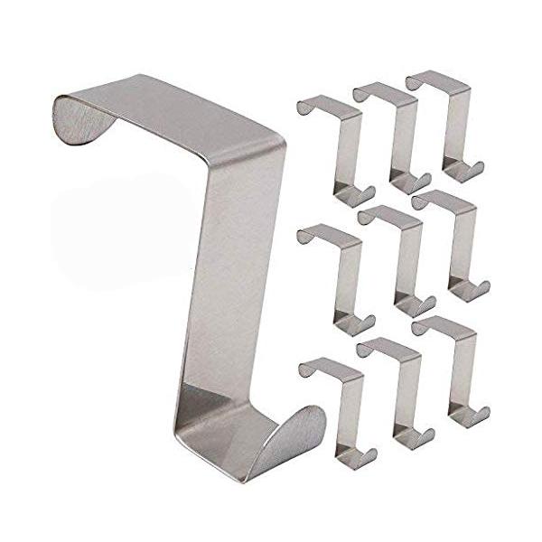 ★併売のため、在庫切れの際はご了承ください。発送委託により倉庫業者がお届けする場合がございます★? 取り付け：穴あけやネジ締め不要、ドアに簡単にセットします。? 収納力：帽子・カバン・衣類・小物などの収納に適用です。? 質感：ステンレス製で...