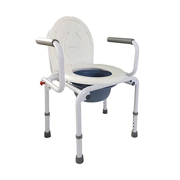 ★併売のため、在庫切れの際はご了承ください。発送委託により倉庫業者がお届けする場合がございます★??【安全性が高い】Happy Sounds ポータブルトイレチェアは高強度炭素鋼管を採用しています。主体は鋼溶接構造で作られたから最大荷重は2...