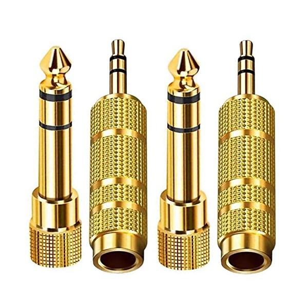 ★併売のため、在庫切れの際はご了承ください。発送委託により倉庫業者がお届けする場合がございます★【6.35mm⇒3.5mm】ミキサー、拡声器、音の拡声の6.35mmジャックを、3.5mmジャックのイヤホン、マイク、スピーカー、またはエレクト...