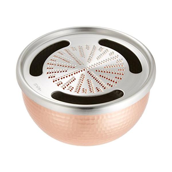 ★併売のため、在庫切れの際はご了承ください。発送委託により倉庫業者がお届けする場合がございます★製品サイズ:径162×高82mm製品重量:650g材質:おろし/銅、器/ステンレス鋼(18-8)生産国:日本容量:1200ml