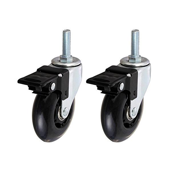 ★併売のため、在庫切れの際はご了承ください。発送委託により倉庫業者がお届けする場合がございます★サイズ:(約)高さ9.8cm本体重量:金属部:スチール(メッキ) 車輪部:PP、PU原産国:中国ポール径・タイプ:25mm/足回りの部品適応本体...