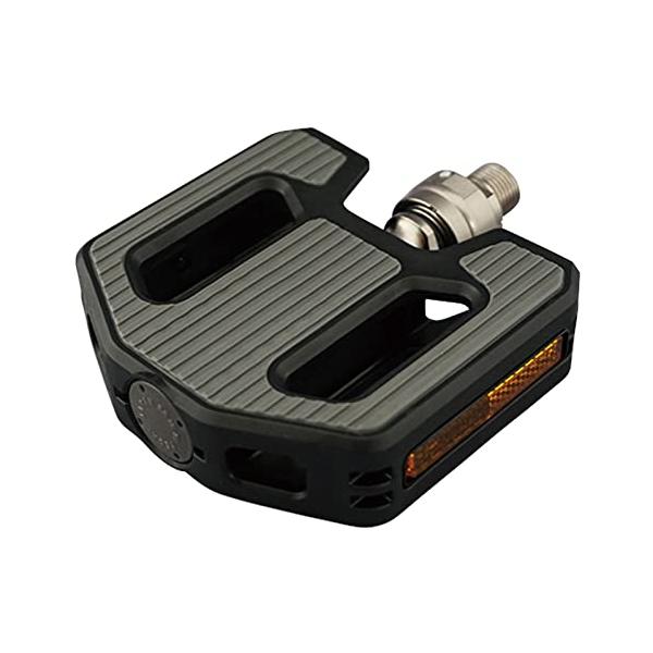 ★併売のため、在庫切れの際はご了承ください。発送委託により倉庫業者がお届けする場合がございます★左右ペアエラストマー製グリップシートシティペダル輪行や収納に便利な工具不要でペダルが着脱できるイージースペリア仕様W89 × L98/両面ペダル