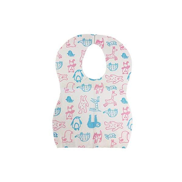 ★併売のため、在庫切れの際はご了承ください。発送委託により倉庫業者がお届けする場合がございます★[商品サイズ] 幅35cm×高さ24cm×厚み0.1cm 重量3g 首回り約24-30cm使い捨てエプロンで食べこぼしガード[製造国] 中華人民共和国