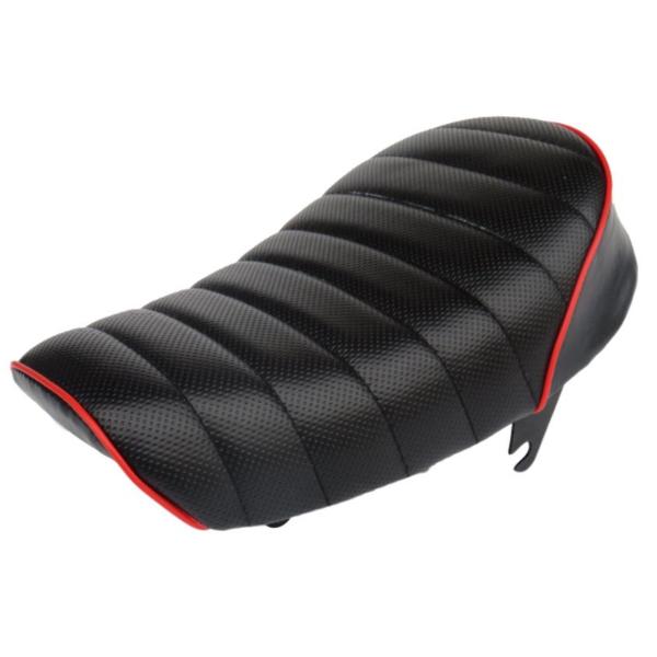 ★併売のため、在庫切れの際はご了承ください。発送委託により倉庫業者がお届けする場合がございます★【商品概要】モンキー用 カスタムシート タックロール タイプ レッドパイピング取り付け説明書付き互換性のある適合　ホンダ(HONDA)　：　モン...