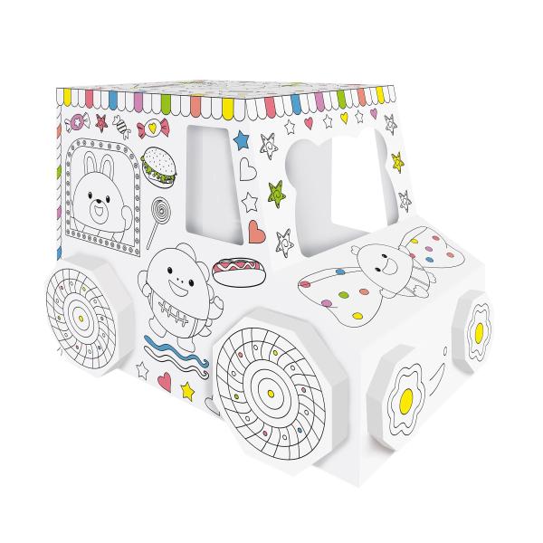 ★併売のため、在庫切れの際はご了承ください。発送委託により倉庫業者がお届けする場合がございます★【商品概要】【 組み立て 立体 塗り絵 】 組み立てて色を塗れる、子供に大人気の組み立て立体塗り絵シリーズ。羊・お家・車の３種類を紙工作で作りま...