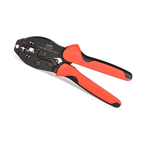 ★併売のため、在庫切れの際はご了承ください。発送委託により倉庫業者がお届けする場合がございます★全長：230mm　；　重量：500g用途：Φ8.5mmのシリコーンコードの圧着に仕様：ラチェット式、ワイヤーストリッパー機能装備特徴：ラチェット...