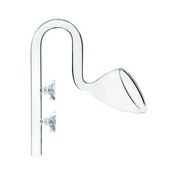 ★併売のため、在庫切れの際はご了承ください。発送委託により倉庫業者がお届けする場合がございます★アクアリウム クリアガラス製の水槽用 16/22mm リリィ型 出水用パイプです。透明度が高いガラスを使用し、曲線を生かした優美なデザインで美し...