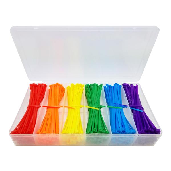 ★併売のため、在庫切れの際はご了承ください。発送委託により倉庫業者がお届けする場合がございます★【商品概要】100mm、600本入【商品説明】結束バンド、靭性が良いナイロン、耐候性、耐熱性、6色（100mm、600本入）【商品詳細】ブランド...