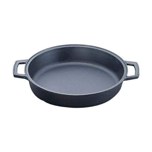 ★併売のため、在庫切れの際はご了承ください。発送委託により倉庫業者がお届けする場合がございます★サイズ(cm):33.5×27.5×(H)5.5　内径25cm　深さ5cm材質:鋳鉄（黒焼付加工）原産国：日本