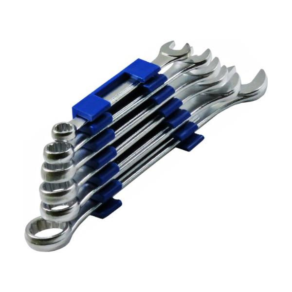 ★併売のため、在庫切れの際はご了承ください。発送委託により倉庫業者がお届けする場合がございます★1セットあると何かと便利なコンビレンチ 6pcs.セットスパナで素早く仮締めをし、メガネ部で固く本締めをします対応サイズ:8x10x12x13x...