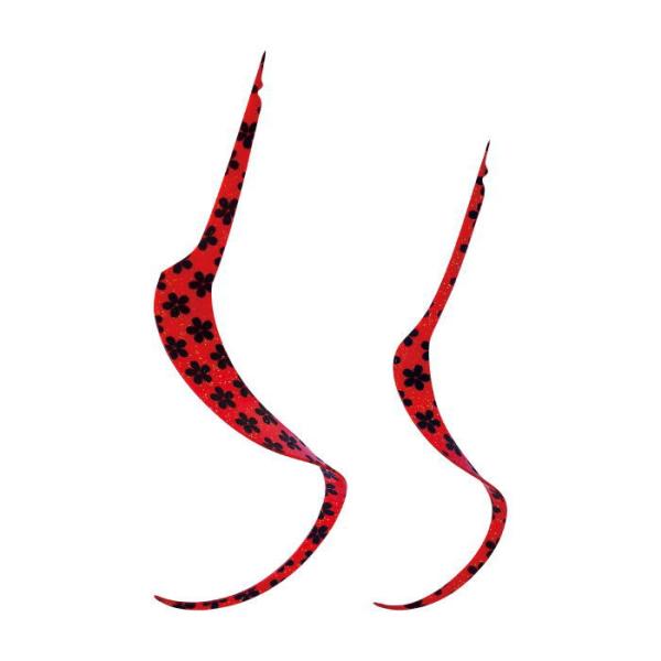 がまかつ Gamakatsu LUXXE 桜幻 シリコンネクタイ メガシングルカーリー / フィッシング ルアー 鯛ラバ タイラバ パーツ桜幻史上最大厚1mmのシリコン採用で、デッドスローから高速巻きまで安定した動きと操作性を両立し、様々な...