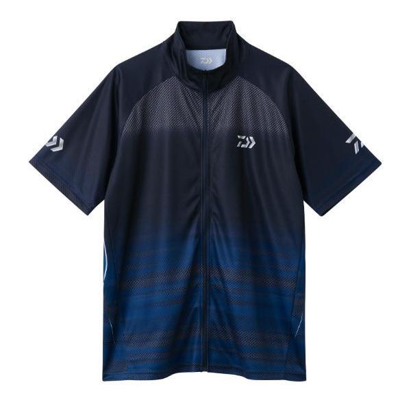 ダイワ DAIWA グローブライド ハーフスリーブ ドライシャツ フルジップ DE-7426 / ウェア シャツ夏場の釣りを快適にサポート吸水速乾性、UVケア（UPF40）を兼ね備えた快適素材。首周りの日焼けを軽減するハイネック仕様。濡れた...