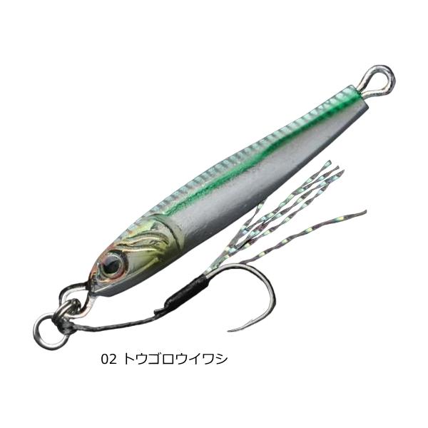 リトルジャック LITTLE JACK 青物 ロックフィッシュ 根魚 五目 ライトゲーム ソルト メタルジグ ルアー●まさにイリコサイズ。リアルベイトフォルム●チラッチラ泳ぎフラッシュする「左右非対称湾曲ボディー」●アクションにこだわった打...