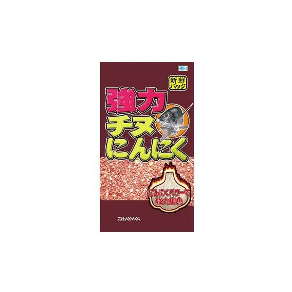 ダイワ 強力チヌにんにく / 集魚剤 / 集魚材 / 配合エサ / 添加剤にんにくパワーでチヌの活性を上げる荘司明良テスター監修による、こだわりの強力集魚材。豊富に配合されたにんにくの有効成分が広範囲のチヌを強力に惹きつけ、活性を格段に向上...