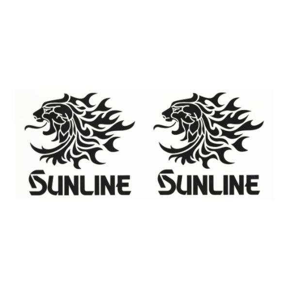 サンライン SUNLINE 獅子転写ステッカー　/ アクセサリー細かなデザインでも剥がれにくい、色鮮やかなアクリル製転写ステッカーです。耐候性に優れ、車やタックルボックスなど様々な場所でご使用いただけます。獅子マークとSUNLINEロゴはつ...