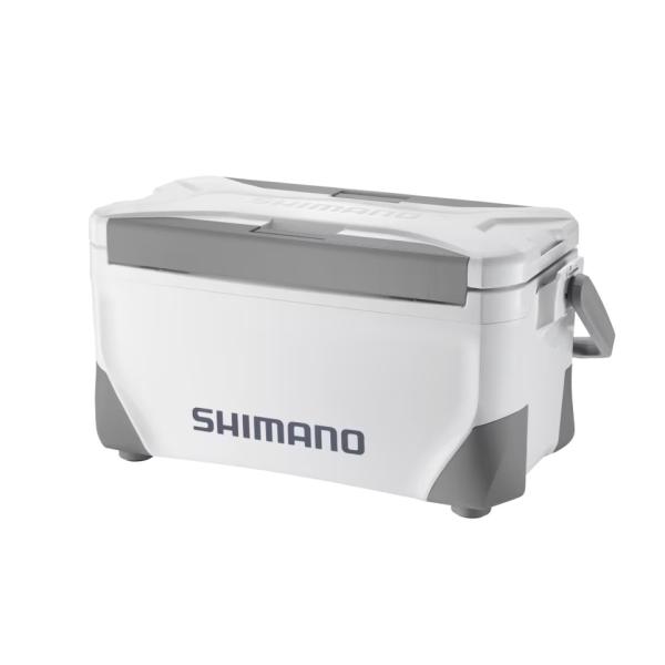 シマノ スペーザ ライト 25L クーラーボックスシリーズ最軽量のモデル。良型の魚をすっきり余裕で収納可能最大50cmの魚を曲げずにまっすぐ収納が可能。専用設計された断熱材を全面に配置することで、I-CE値40hという高い保冷力を確保。また...