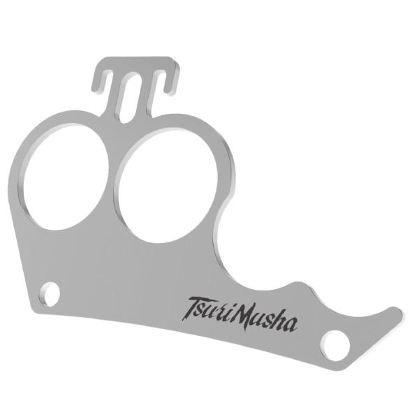 釣武者 TSURIMUSYA 針結び ライン結束　ツール アクセサリー 釣具わずらわしい、現場での太いライン結束に超便利なアイテム。太いラインの結束時に、指にはめて締め上げを手助けするノットギア。鈎とスイベルが締めやすいナックル形状。またピ...