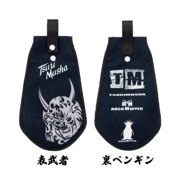 釣武者 Tsurimusha 武者ホッパータオル 釣用 ハンドタオル ウェア タオル腰掛タイプの手拭きタオル。タオルに昇華プリントデザインで表裏のデザイン違いで楽しめます。■発売年：2026年