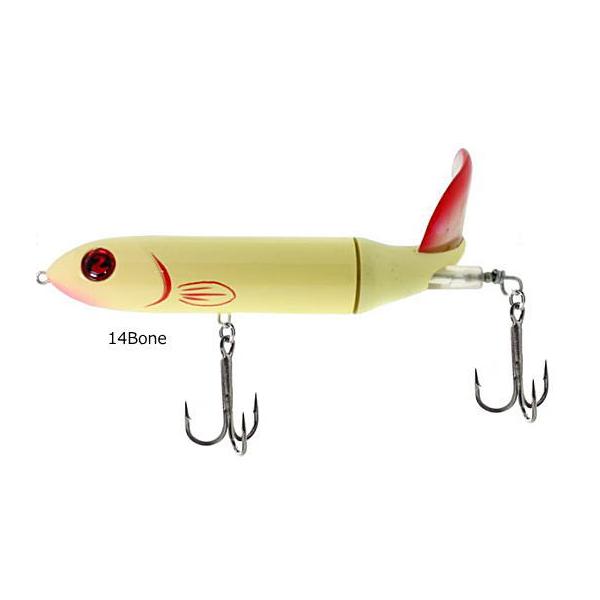 River 2 Seaブラックバス バスフィッシング トップウォーター ルアーマスキー用に開発されたシングル ウィング プロップベイト。そのサイズは全長190ミリで、ダウン サイジング版の130ミリ モデルと比較するとその存在感は抜群。滑ら...