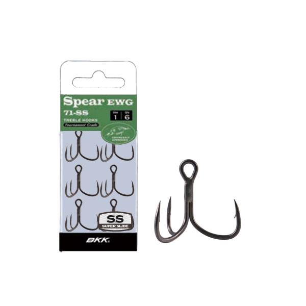 BKK ビーケーケー トレブル トリプル ルアー フック 釣り針 鈎VIPEFR-41 はルアーアクションへの影響を減らしつつ、貫通力と強度、保持力を最大限に高めた4X線形トレブルフックです。様々なルアーに使用することができる#6〜#6/0...
