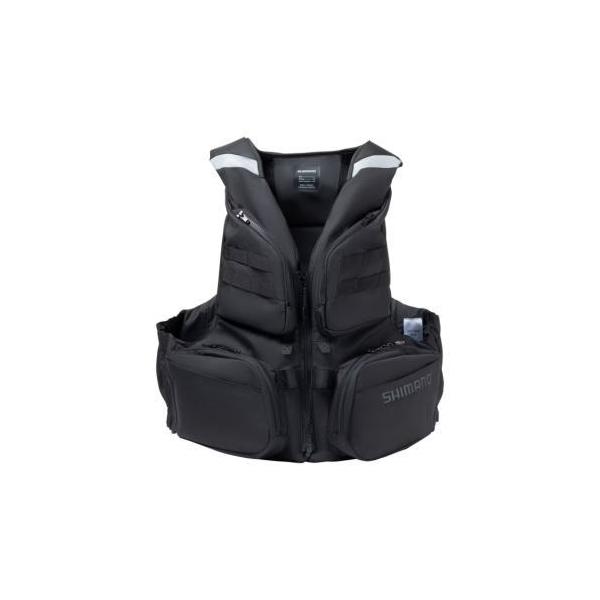 シマノ SHIMANO フローティングベスト VF-142Z / ウェア 救命具 ライフジャケット フィッシングウェアミニマル、シンプル派の定番ベストシンプルかつミニマルなスタイルを求める磯師に最適な、動きやすさを重視したフローティングベス...