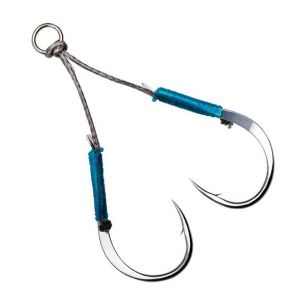 中型青物にも対応できるアシストフックTYPE-LJ。ライトジギング専用のタタキバリが輝いて誘う。ジグの全長が短く、アシストフックとのバランスが悩ましいライトジギングやSLJ。サビキのようなフックを喰わせることで、フィッシュイーターだけでなく...