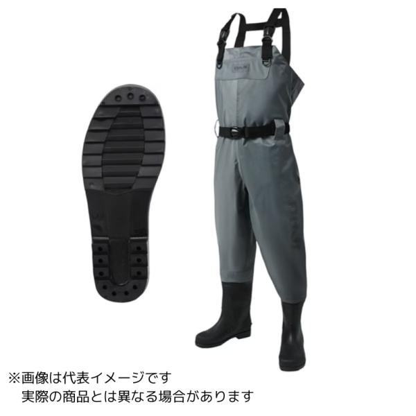 ●X'SELL(エクセル)●商品名：チェストハイウェーダー 70D(ラジアルソール)●詳細胸まで覆う万能型のチェストハイウェーダー。 胸元まで丈があるため、深い水深から浅瀬まで、海や川など、あらゆる釣り場でオールマイティーに使用できる定番の...