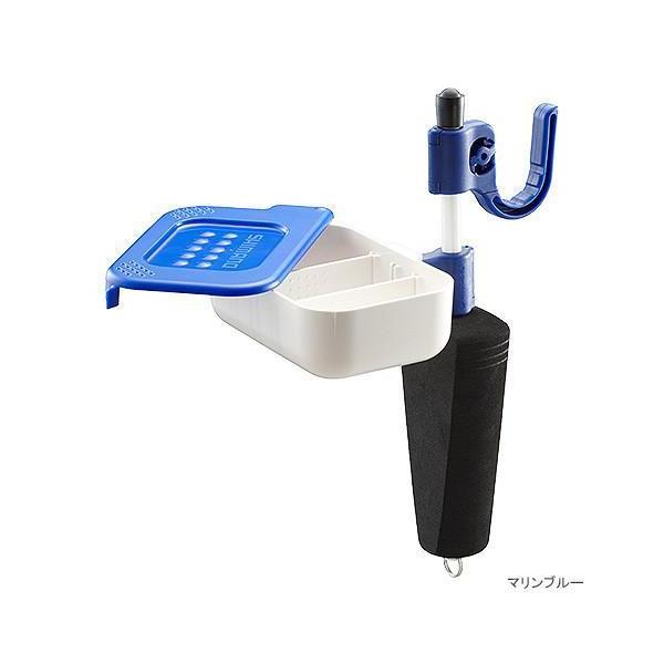 竿受けと餌箱を一体化