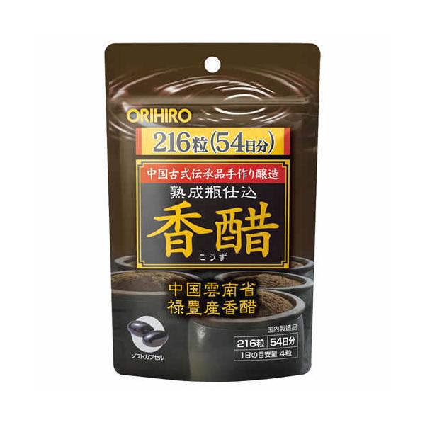 オリヒロ 香醋カプセル 徳用 (216粒) 54日分 ソフトカプセル　