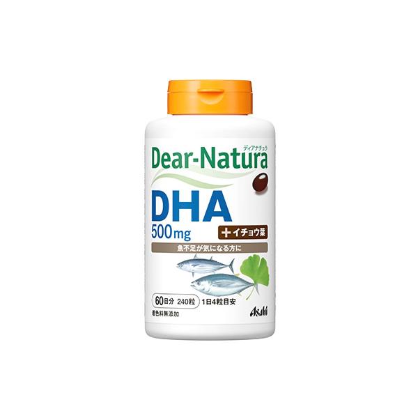 アサヒ ディアナチュラ DHA 60日分 (240粒)セット イチョウ葉　