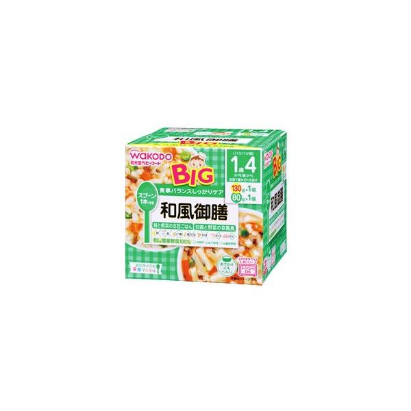 和光堂　ビッグサイズの栄養マルシェ　和風御膳　鮭と根菜の五目ごはん　豆腐と野菜の京風煮　1歳4ヶ月頃〜　(130g+80g)　ベビーフード　セット　