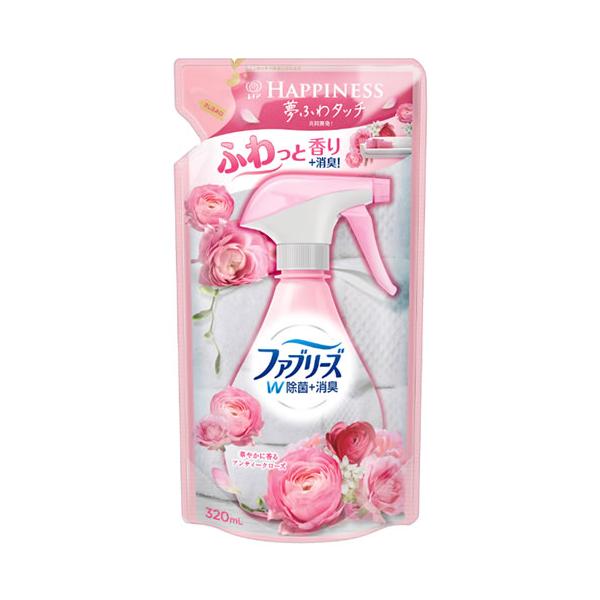 P&amp;G ファブリーズ ダブル除菌＋消臭 with レノアハピネス 華やかに香るアンティークローズ つめかえ用 (320mL) 詰め替え用　【P＆G】　